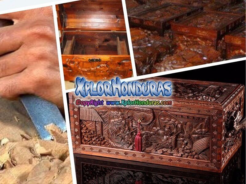 Baules tallados en Madera - Valle de Angeles : XplorHonduras Honduras